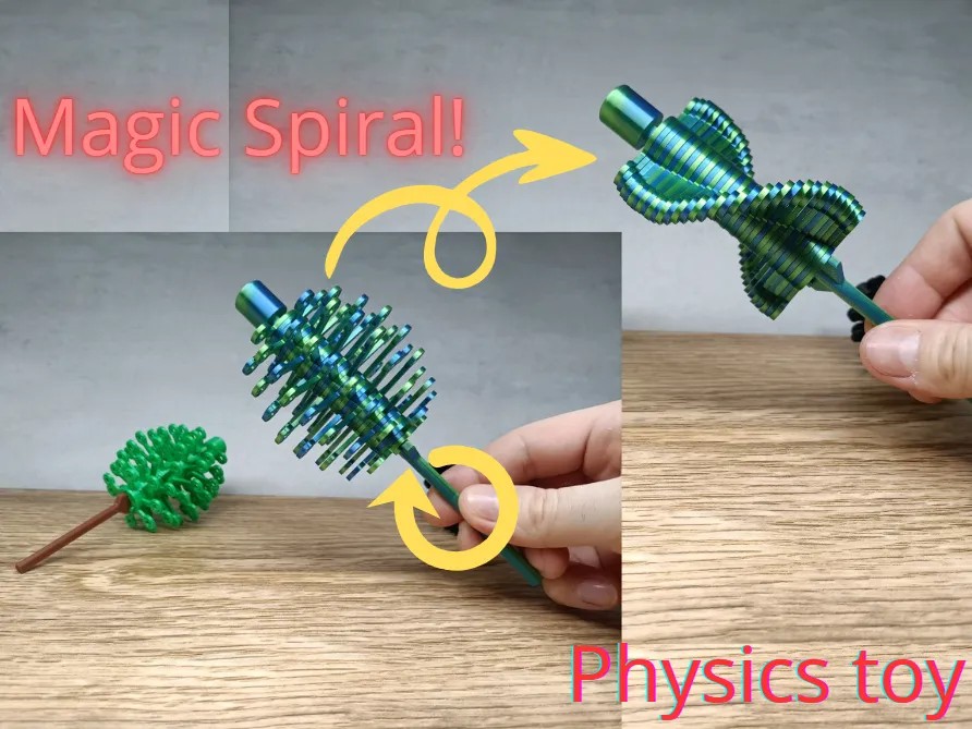 Toys & Games STL Téléchargement - Physics spiral fidget toy - Creative ...