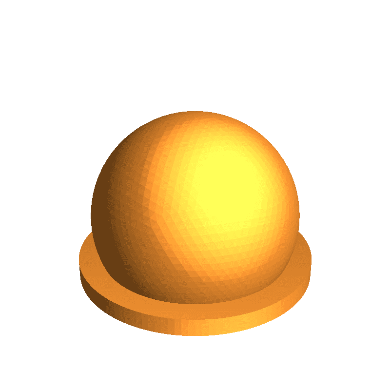 Free Test Models STL Download - BALL ON DISCby Todd LaFrance