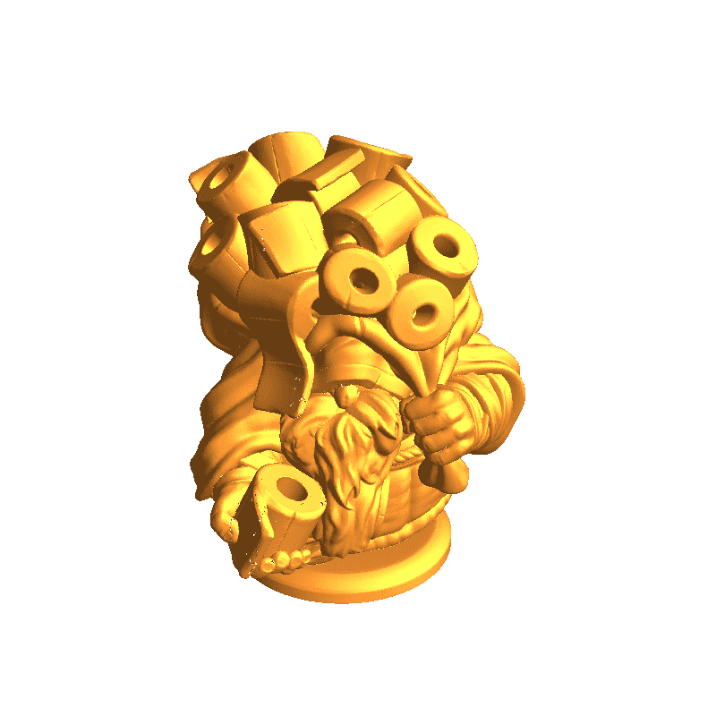 Free Characters & Creatures STL Download - Toilet Paper Merchantby Cammy