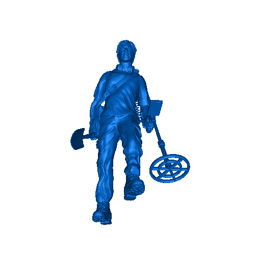 Free Characters & Creatures STL Download - Metal-detectoristby Borbski