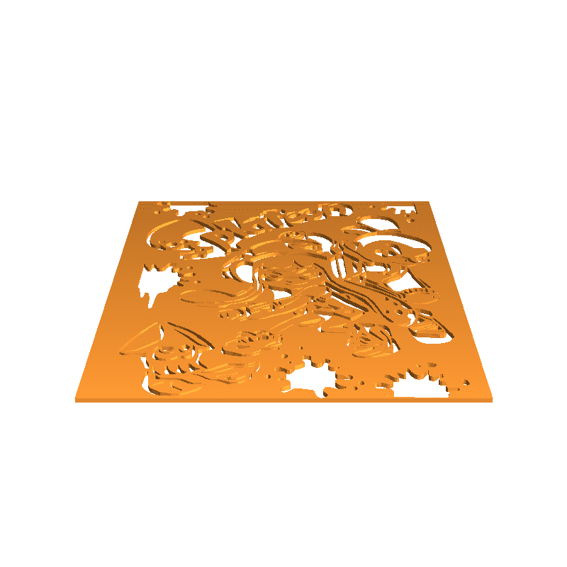 Free Digital Art STL Download - Splatoon stencil 2by SMT_M 🦊