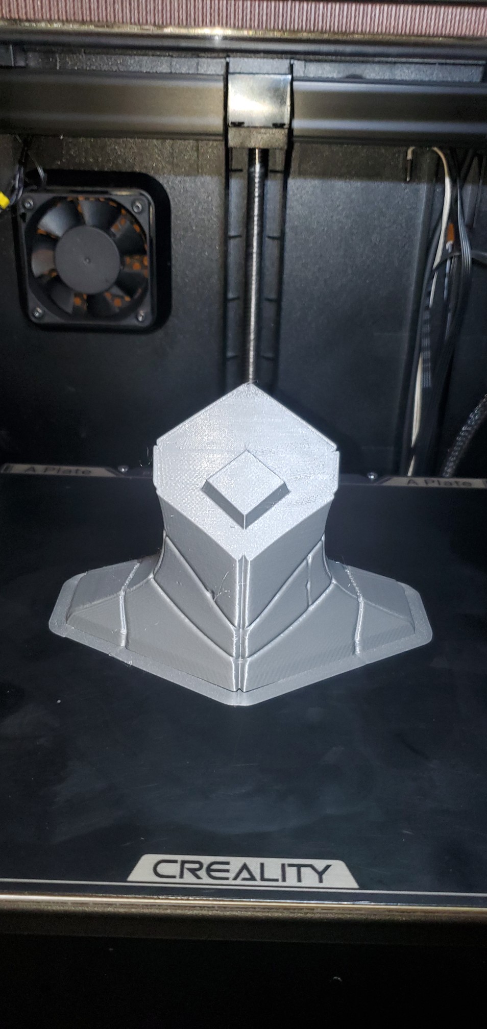 perfect print for mando bust! I used silver pla on this | Creality Cloud