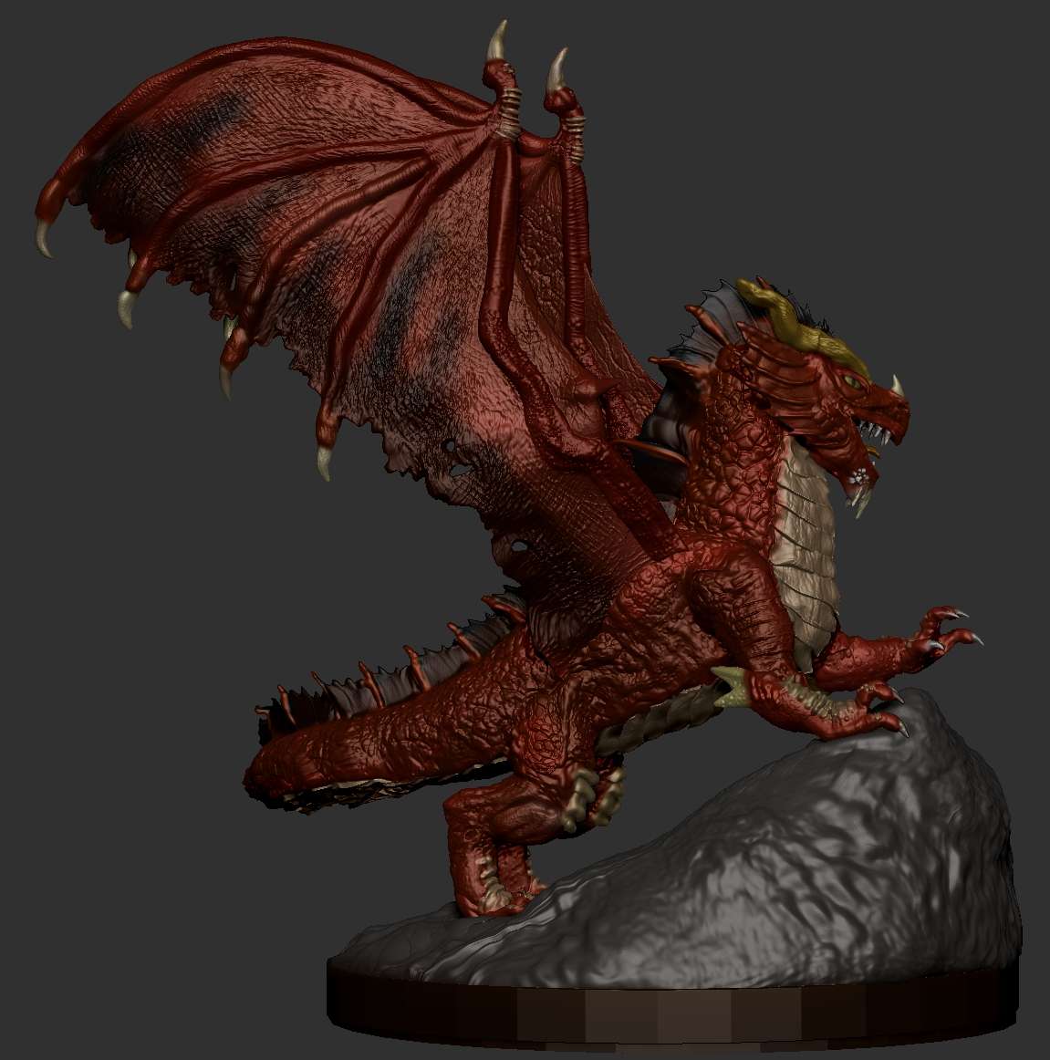 Red dragon DnD- Dragon rouge DnD | 3D models download | Creality Cloud