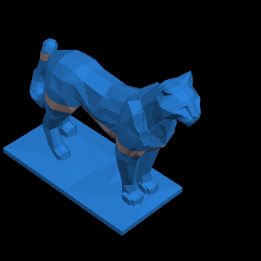 Sculptures & Artworks STL Download - low poly pumaby MonsteR fabric