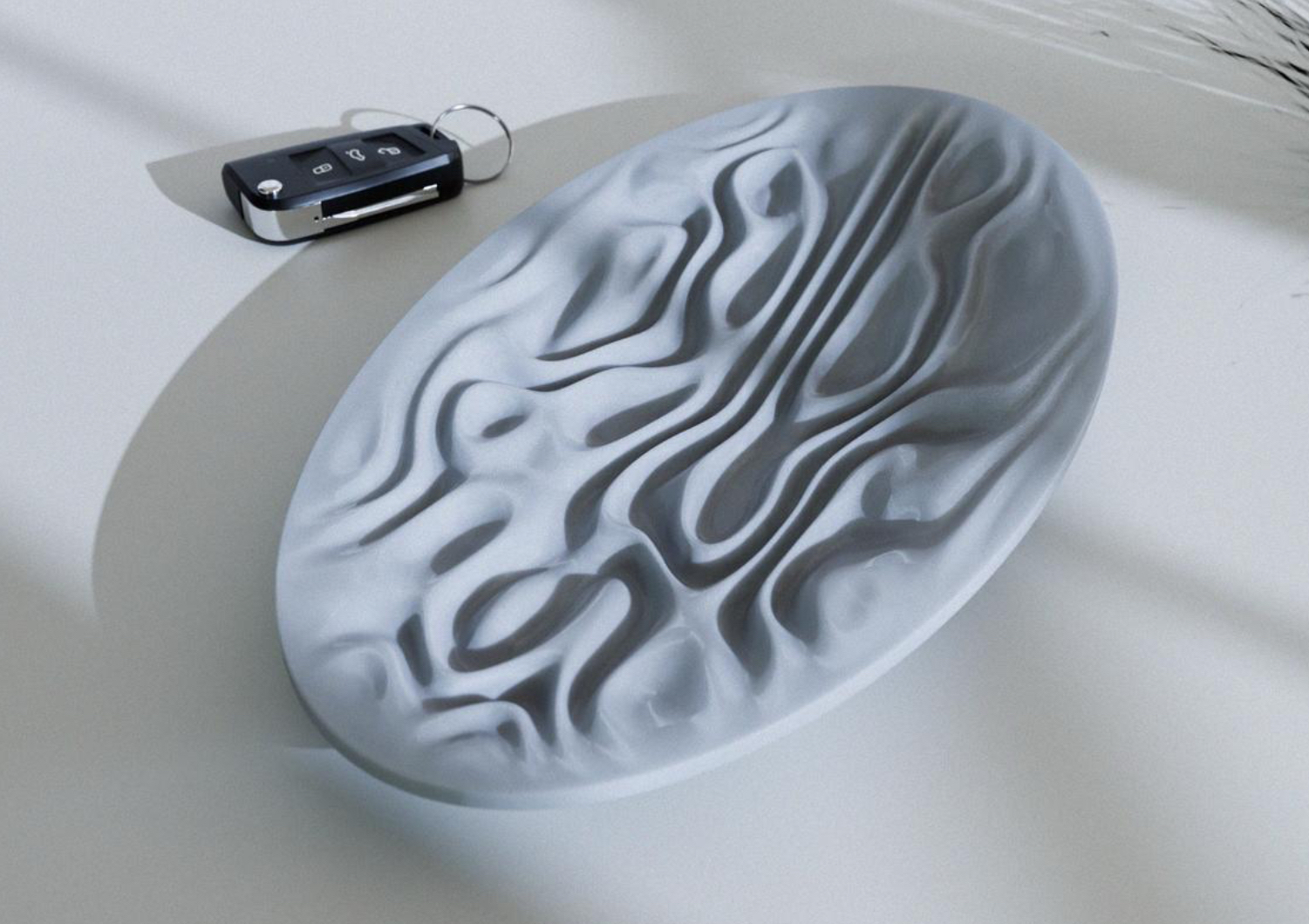 Home Decorations & Ornaments STL Descarga - Wave Tray - Kornel0218