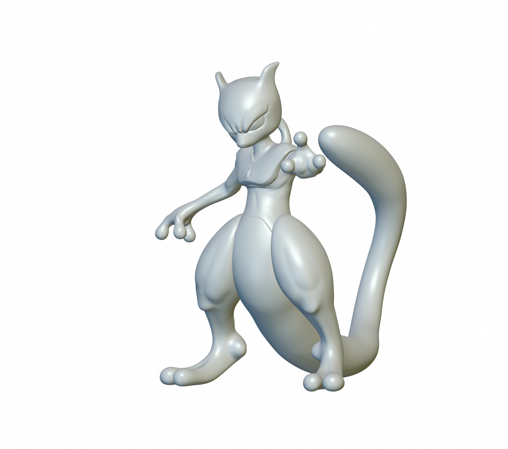 Pokemon Mewtwo #150 - Ready for 3D Printing! | 3D models download ...