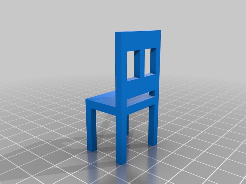 3D Printer Files | 3MF File | Parametric Chair and Table | Creality Cloud