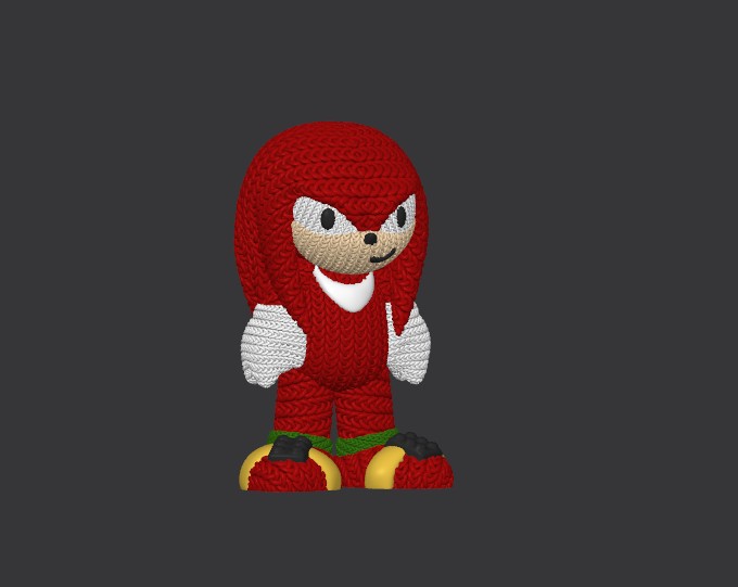 Characters & Creatures STL Download - Knitted Knucklesby Ghost_Gremlin