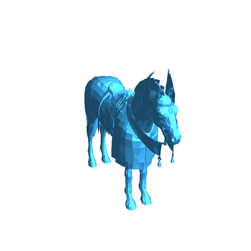 Free Characters & Creatures STL Download - silver helm steed - high elf ...