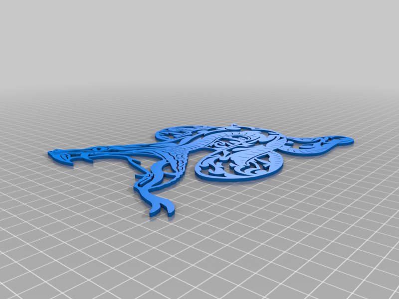 Free Digital Art STL Download - 2D Snake 2by SMT_M 🦊