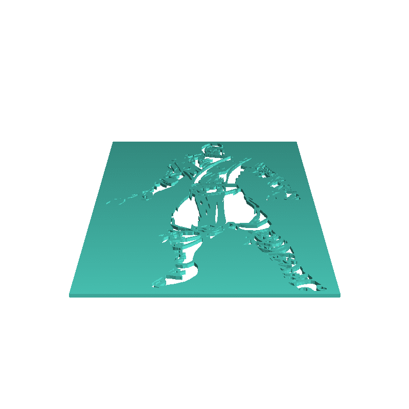 Free Characters & Creatures STL Download - MK Sub zero stencilby SMT_M 🦊