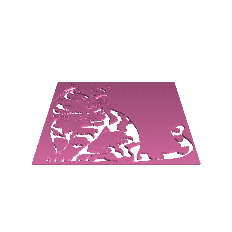 Free Digital Art STL Download - Marvel's Spider-Cat stencilby SMT_M 🦊