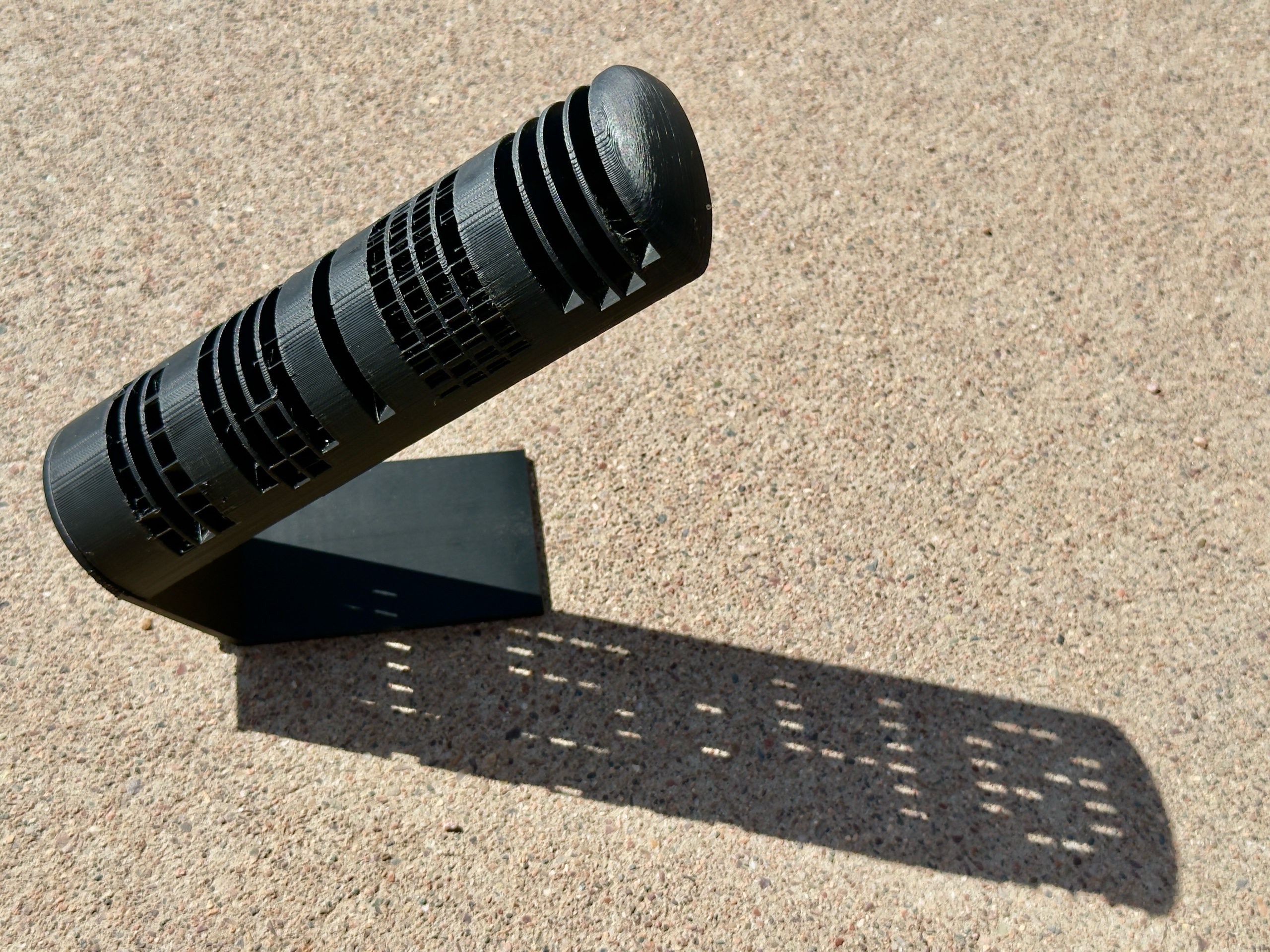 I used the sundial from this post. I had 2 failed attempts at printing ...