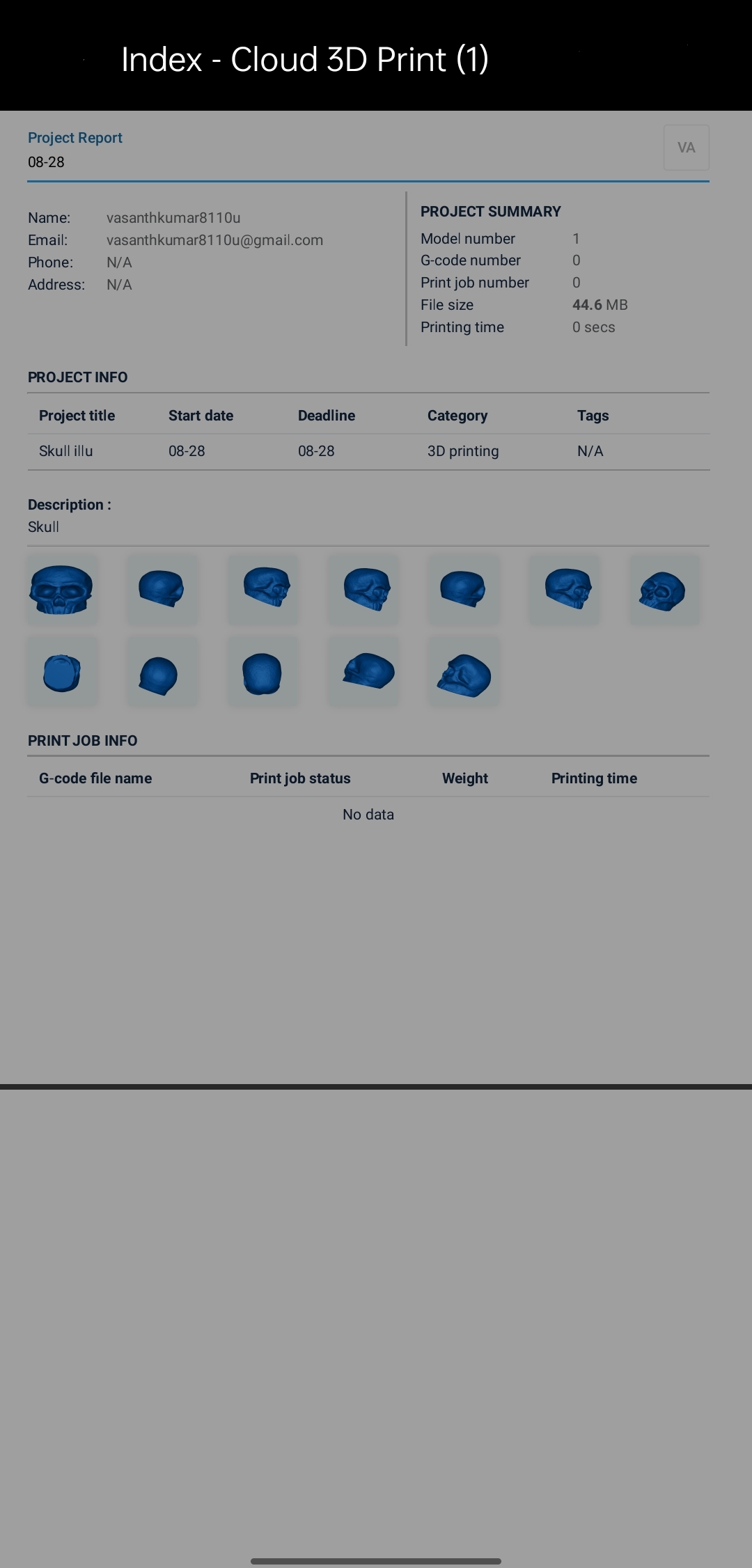 3d original skull avoid mistakes | Creality Cloud