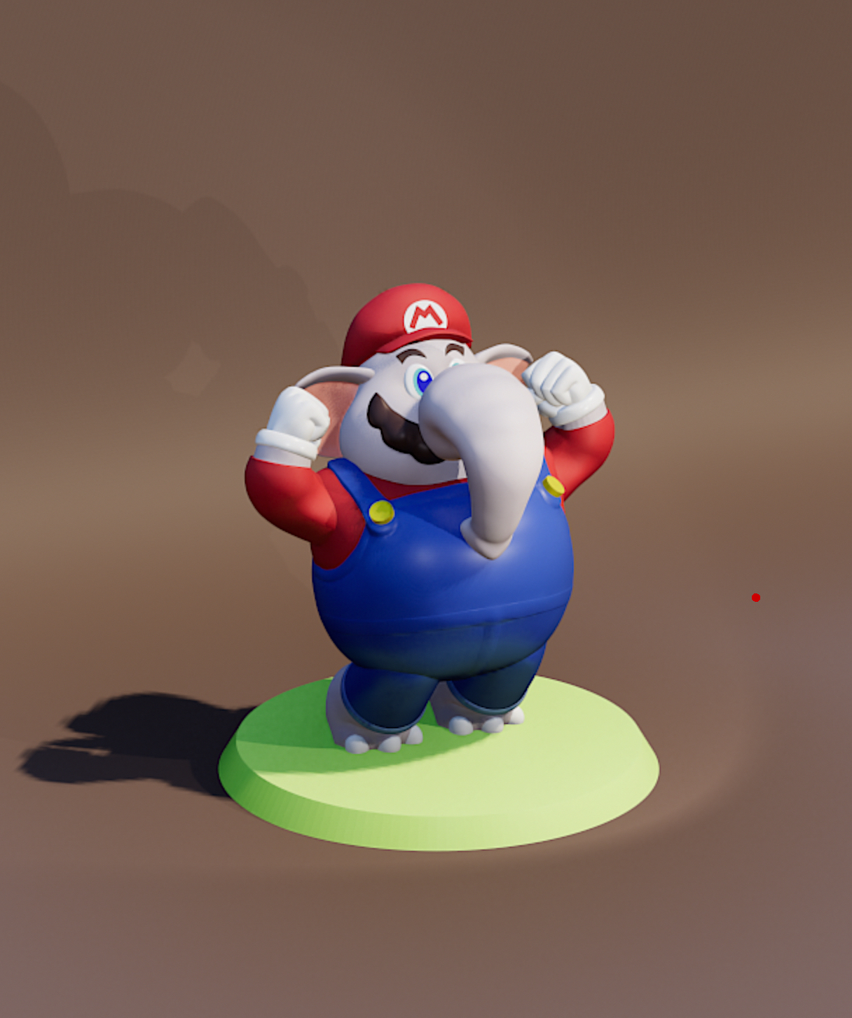MARIO ELEFANTE - MARIO ELEPHANT -POSE 2 | 3D models download | Creality ...