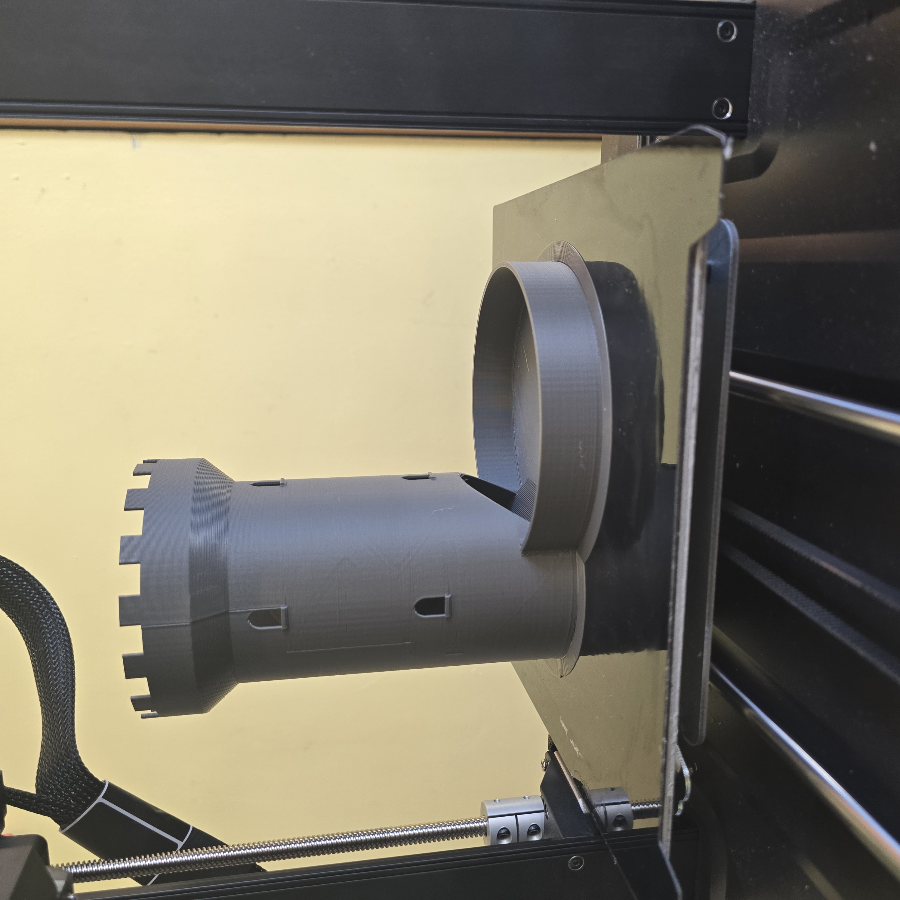 this printed great with no supports needed. print in place. I had a successful print on the 1st ...