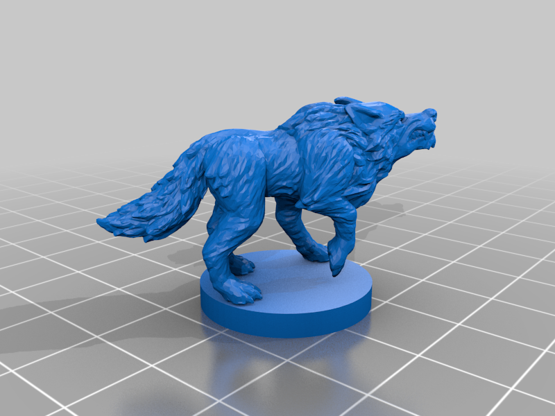 3D Printer Files | 3MF File | DnD Wolf | Creality Cloud