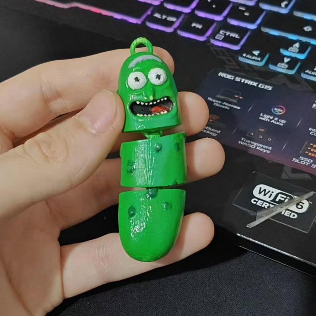 Personal Accessories STL Download - 🥒🔑Pickle Rick (Rickinillo ...