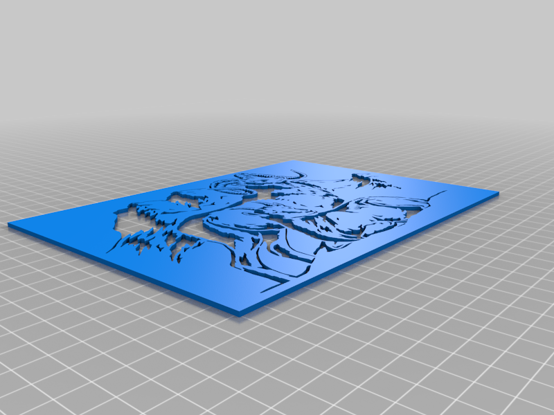 Free Digital Art STL Download - Bighorn sheep stencilby SMT_M 🦊