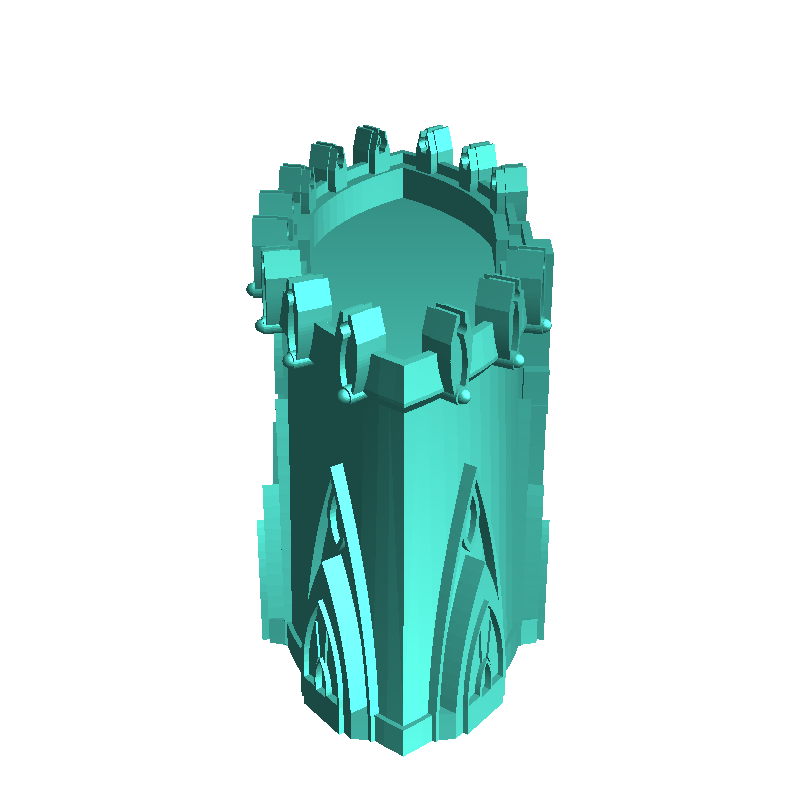 Other STL Download - Modular Elf Great Wall with Battlement Towers (22 ...