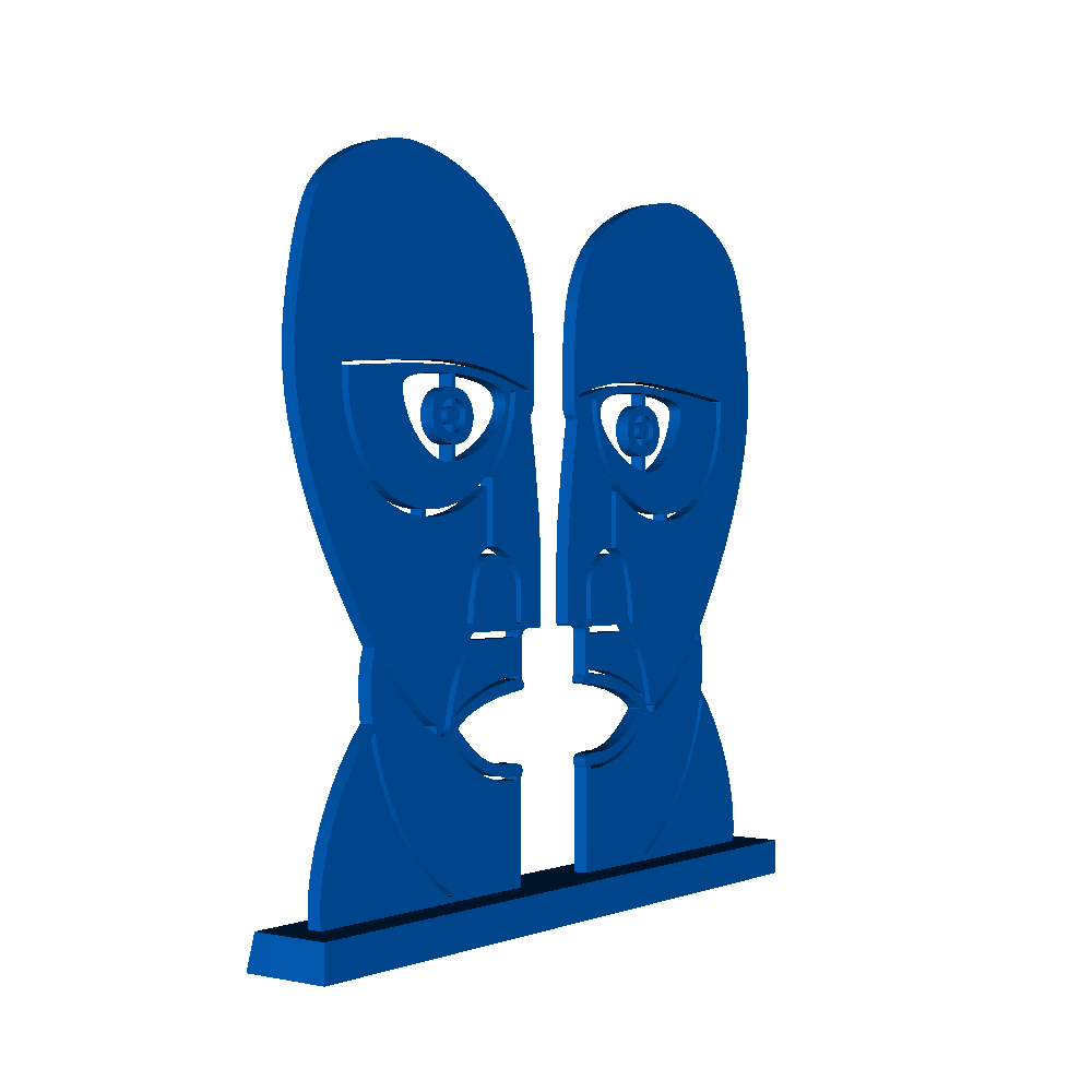 Free Sculptures & Artworks STL Download - Pink Floyd faceby Redo111