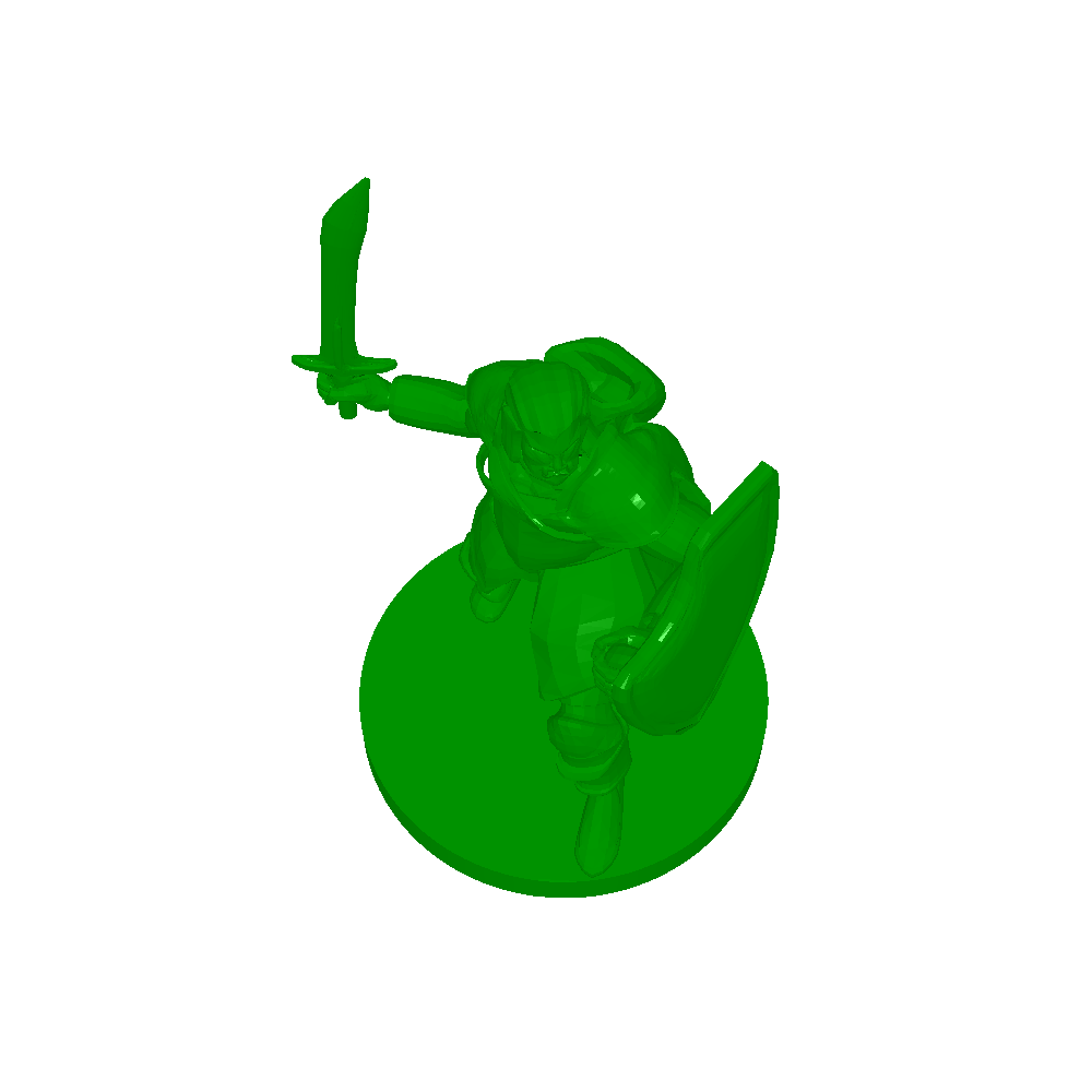 Free Characters & Creatures STL Download - Half Orc Rangerby Billy Young