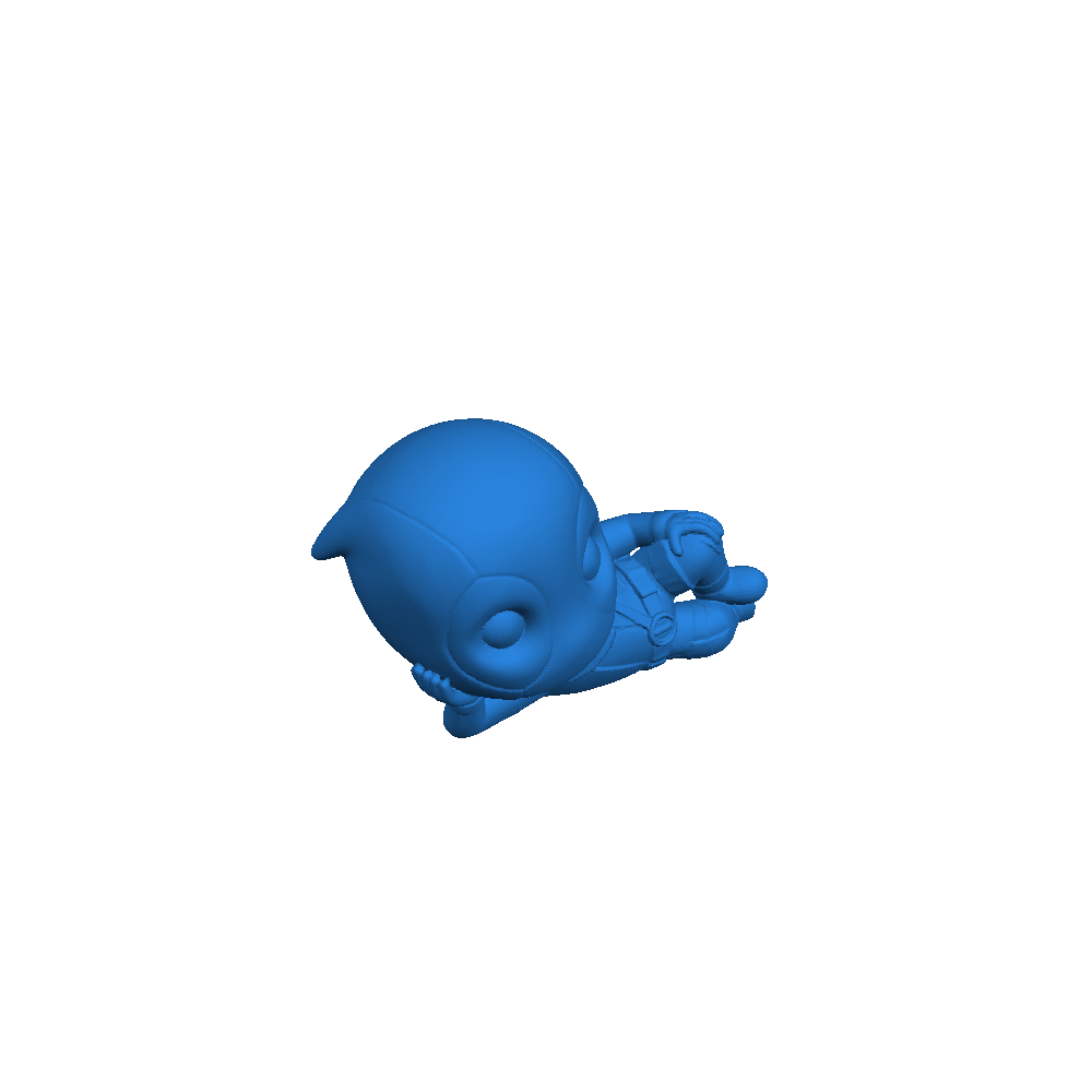 3D Printer Files | 3MF File | Lying Chibi Deadpool | Creality Cloud