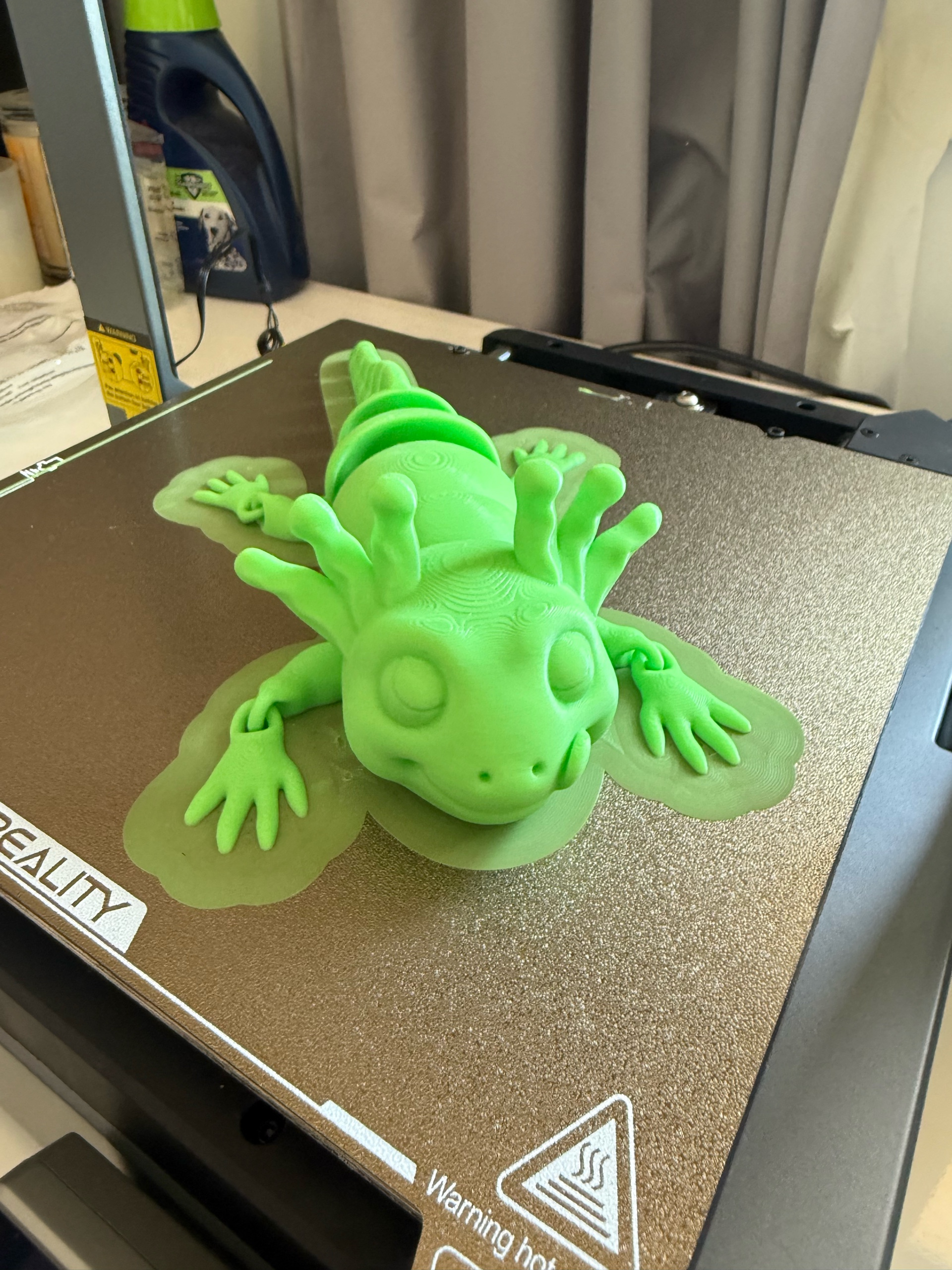 Baby axolotl, we made him as big as we could and he’s super cute, absolutely love him. A big hit ...