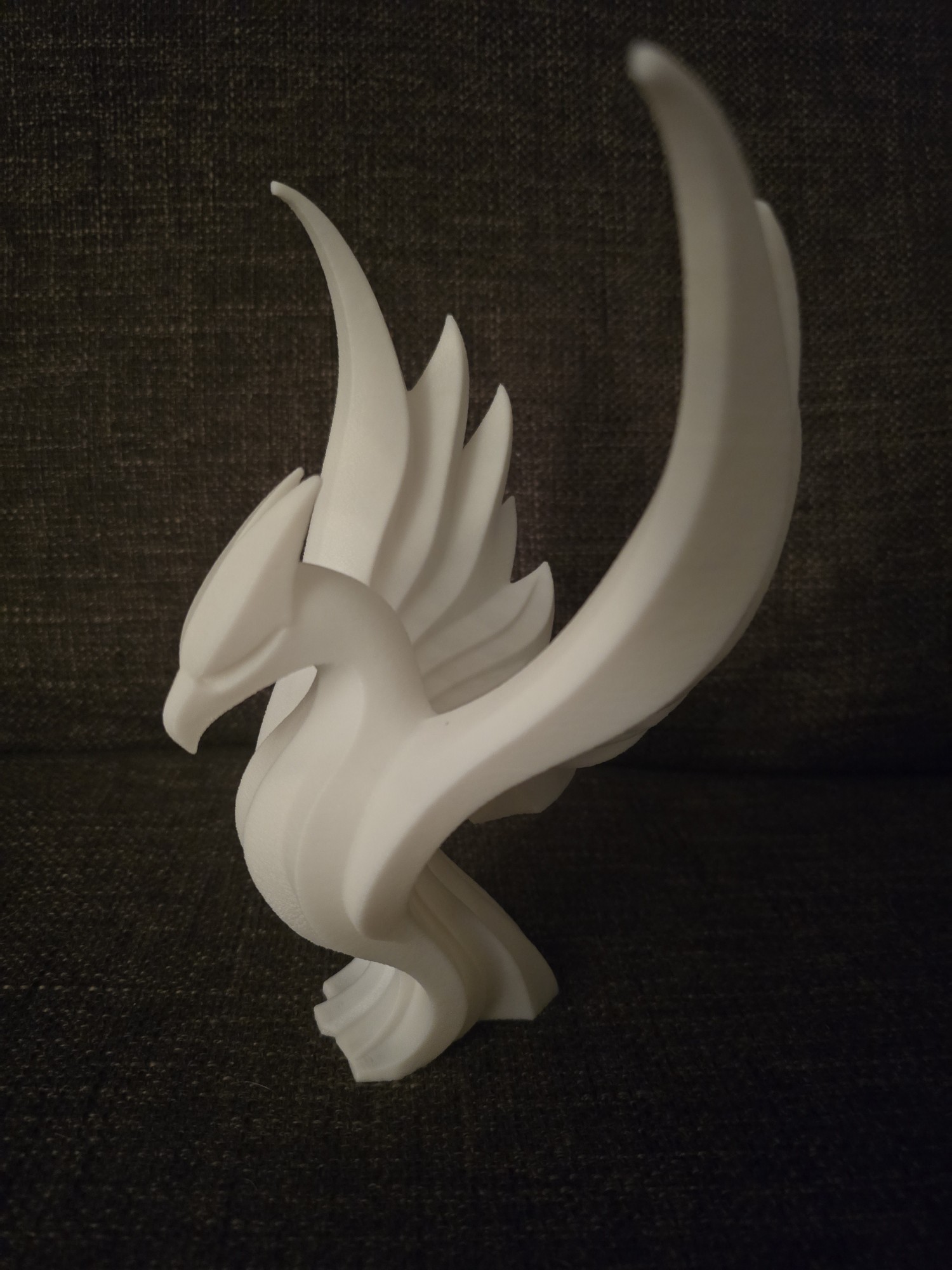 Fuzzy skin, White PLA, 8" height | Creality Cloud