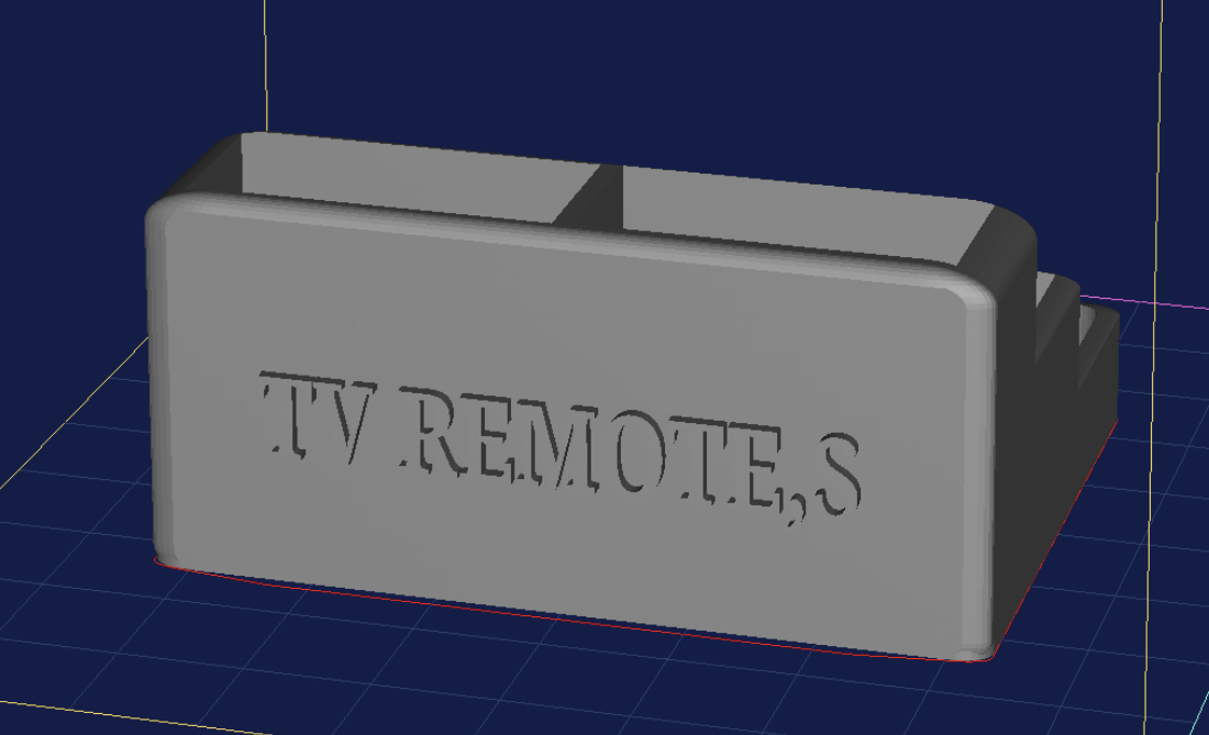 Tv remote box with trinket pockets | 3D models download | Creality Cloud