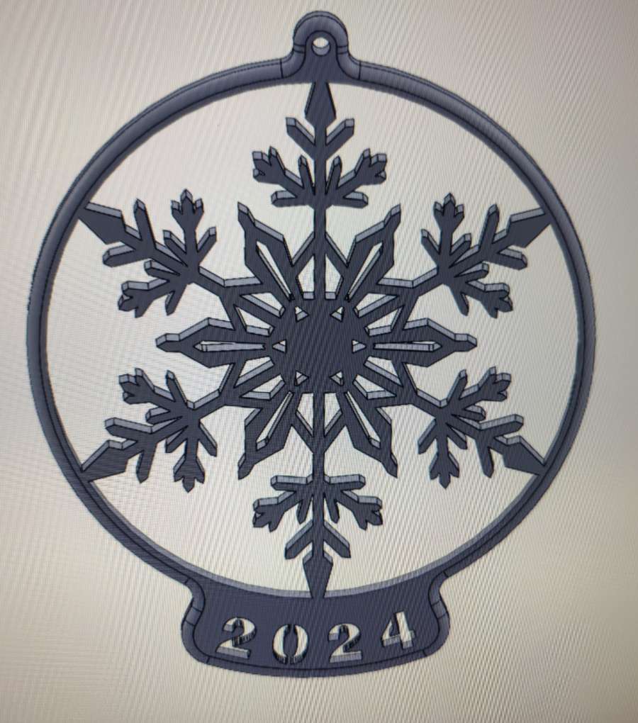 2024 Snowflake Ornament | 3D models download | Creality Cloud