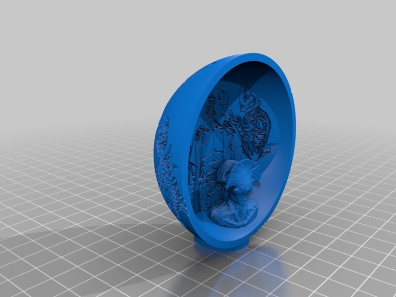 Free Sculptures & Artworks STL Download - Hellboy Displayby SMT_M 🦊