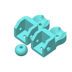 3D Printer Files | 3MF File | 2020 Extrusion Pivot/Hinge | Creality Cloud