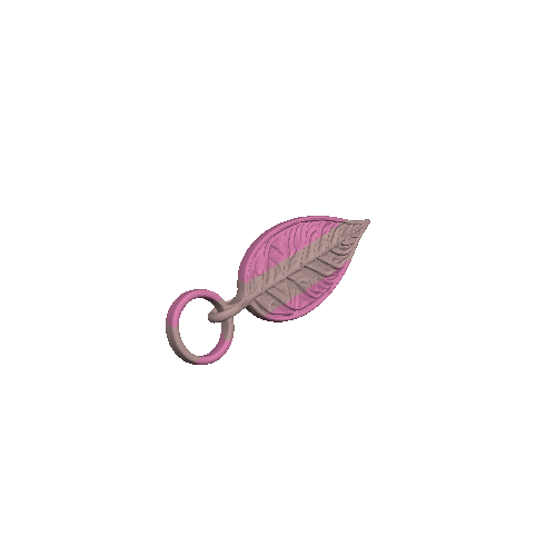 3D Printer Files | 3MF File | Leaf Keychain | Creality Cloud