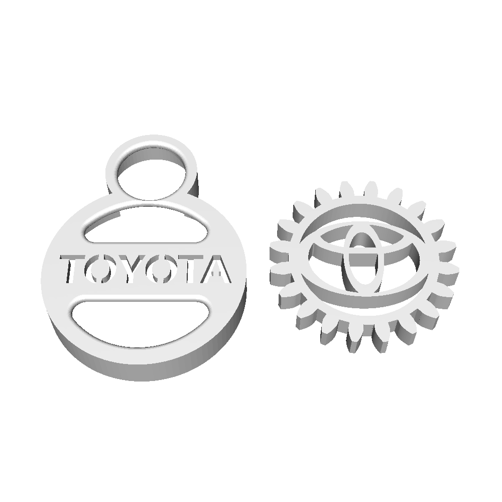 Free Other STL Download - toyota key chainby De1m@nu5