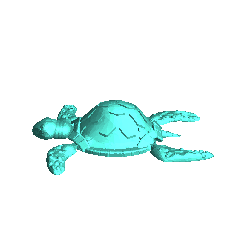 Characters & Creatures STL Download - sea turtleby Mr3DBeast