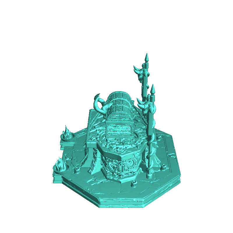 Other STL Download - Set of two gothic altars with chest decorated with ...