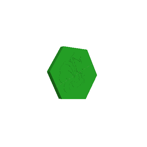 Free Sculptures & Artworks STL Download - Ninetails hexagon artby ...