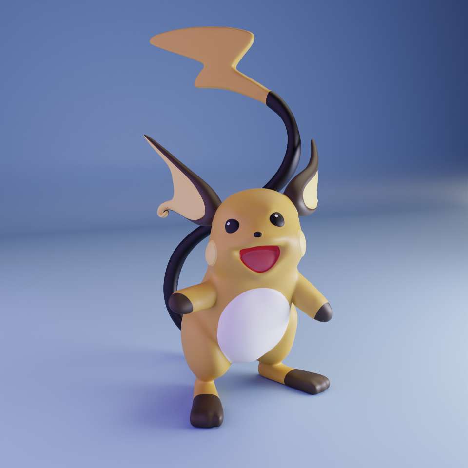 Raichu pokemon character | 3D models download | Creality Cloud