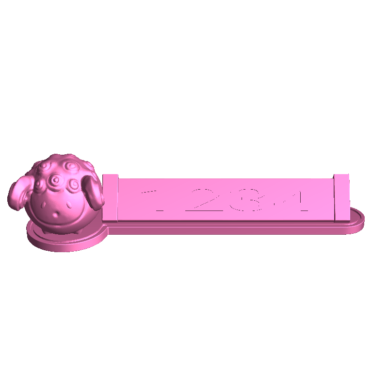 Free Other STL Download - medium sample goat number plateby ksana