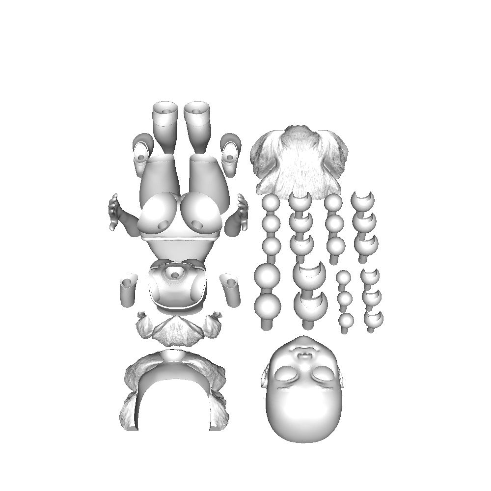 Free Characters & Creatures STL Download - фигурка подвижная by SPOKOYNIY7