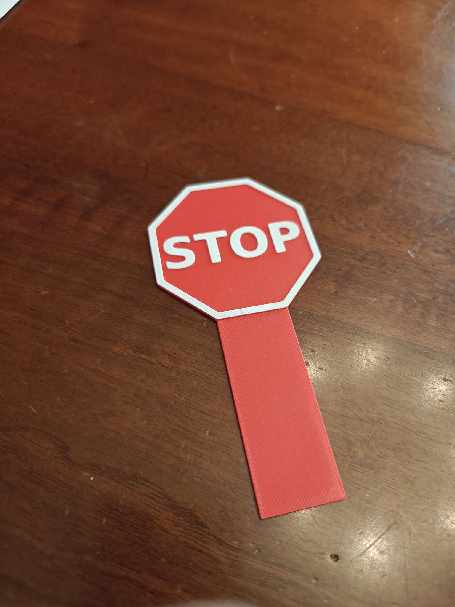 Free Badges & Coins STL Download - Stop sign bookmarkby Alberto Ferrati
