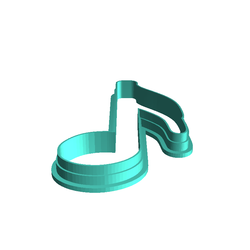 Home Decorations & Ornaments STL Download - Music cookie cutter set of ...