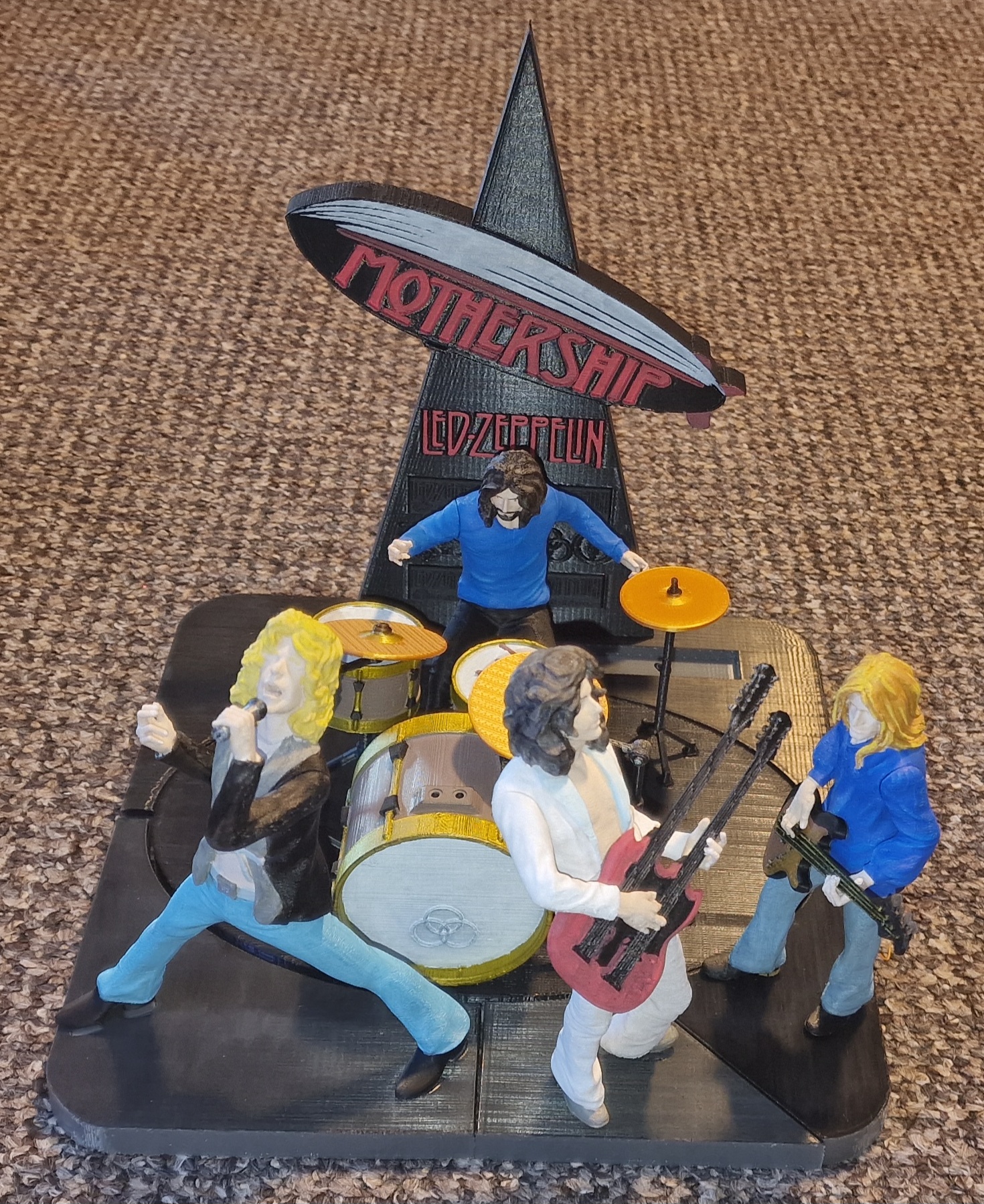 LED ZEPPELIN Stand for figurines, and CD | 3D models download ...