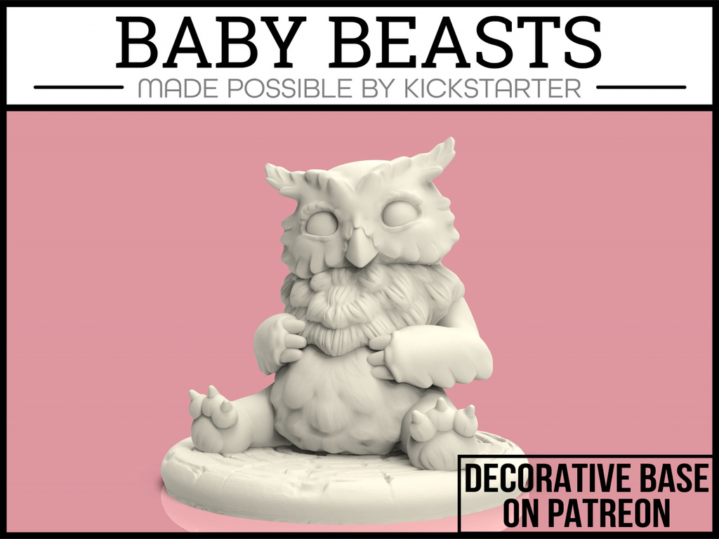 Owlcub - Tabletop Miniature | 3D models download | Creality Cloud