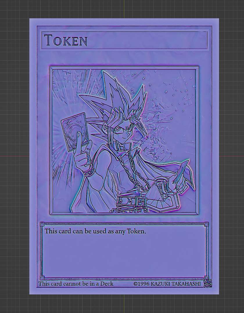 yugi token card - yugioh | 3D models download | Creality Cloud
