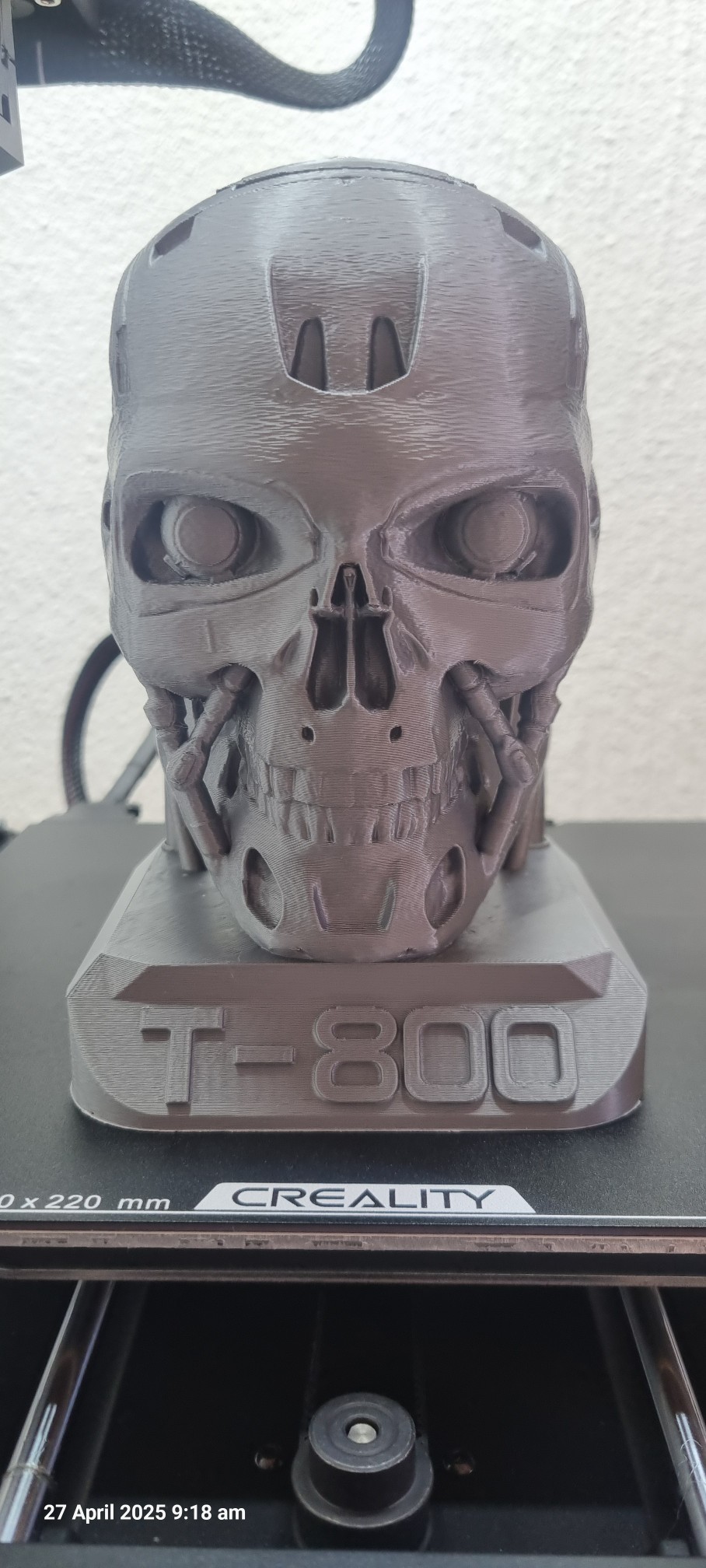 This T-800 took a long time to print. The details are really good, and I had no problems during ...