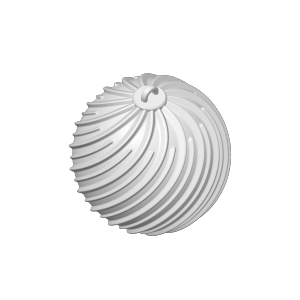 3D Printer Files | 3MF File | Spiral Christmas ball | Creality Cloud