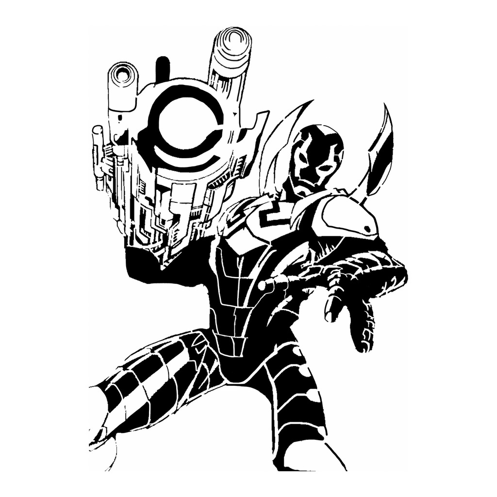 Blue Beetle stencil | 3D models download | Creality Cloud