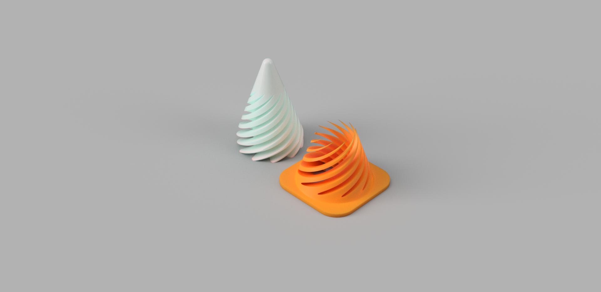 無料 Others STL ダウンロード - Traffic Cone Spiral Fidget - Nrob4408